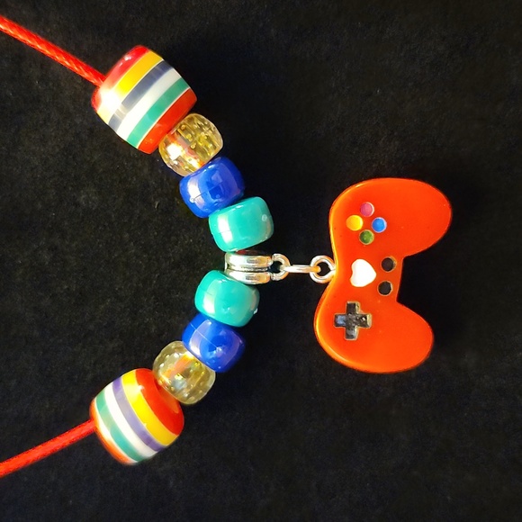 Jewelry | Rainbow Red Video Game Controller Necklace | Poshmark